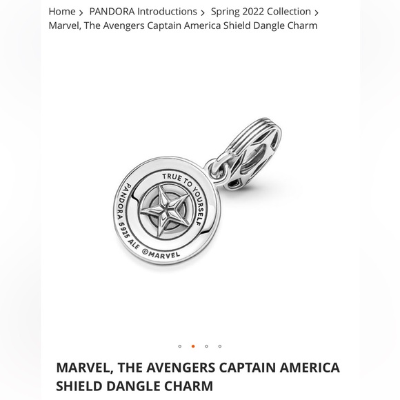 Pandora | Jewelry | Nwot Pandora X Marvel The Avengers Captain America ...